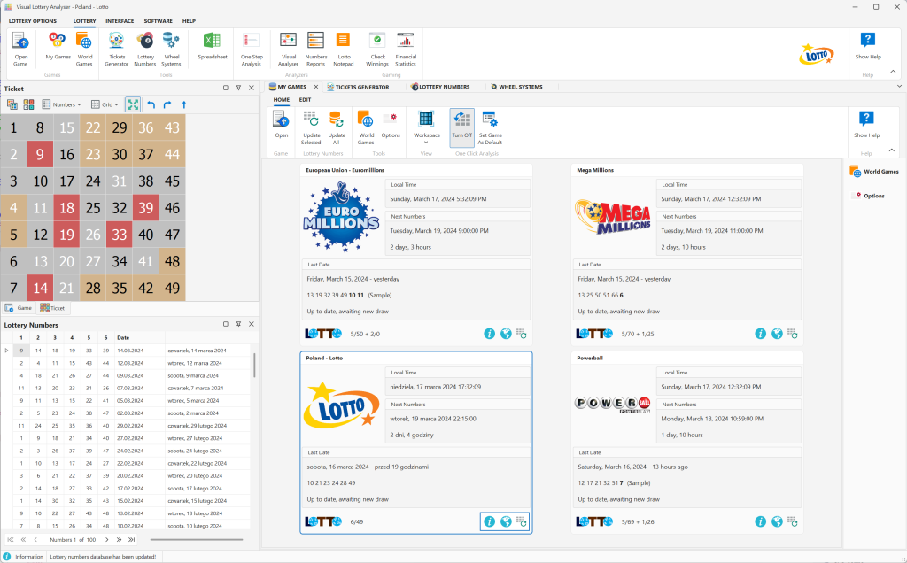 Sprintbit Software - Buy Visual Lottery Analyser